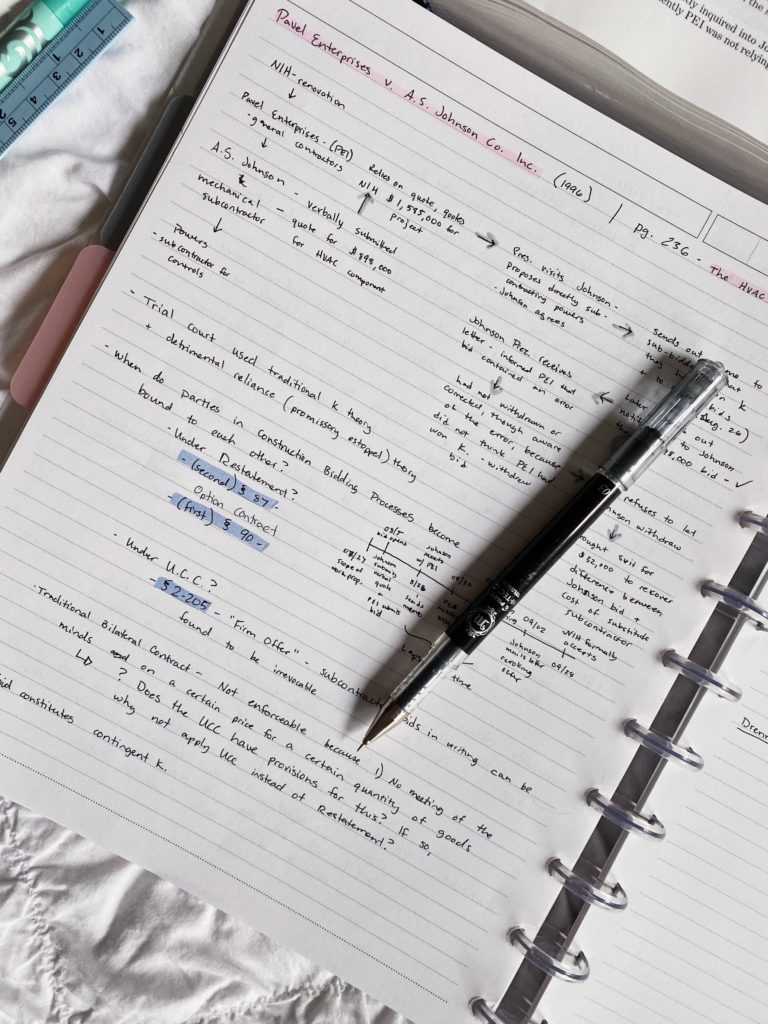 Law School Note-Taking Strategies