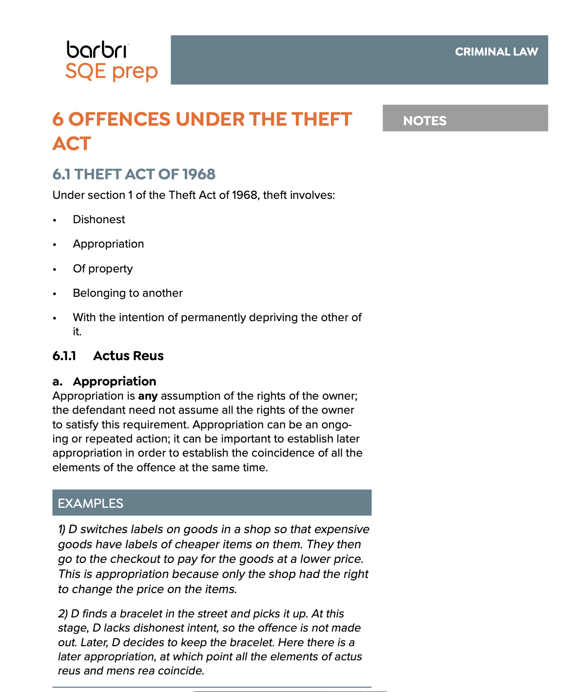 SQE1 Prep Sample Course Materials